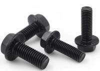 China M8 M22 Black Oxide Carbon Steel METAL BOLT Hex Serrated Flange Bolt DIN6921 for sale