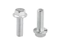 China M8 M12 M16  B7 Blue Zinc Plating METAL BOLT Hexagon Head Flange Bolt DIN6921 for sale