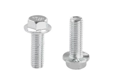 China M8 M12 M16  B7 Blue Zinc Plating METAL BOLT Hexagon Head Flange Bolt DIN6921 for sale