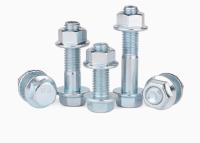 China M6 Galvanized Steel B7M METAL BOLT Hexagon Head Flange Bolt DIN6921 for sale