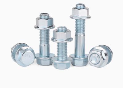 China M6 Galvanized Steel B7M METAL BOLT Hexagon Head Flange Bolt DIN6921 for sale