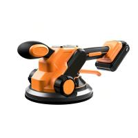 China 20V Professional Brushless Motor Cordless Tile Vibration Leveling Machine 205mm Suction Cup 12 Speeds Handheld Vibrator for sale