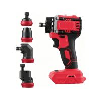 China 21V Lithium Brushless Cordless Drill Professional High Torque Electric Drill Tool Set with 4 Adapters and Variable Speed for sale