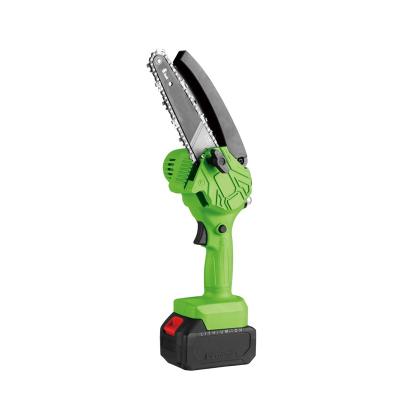 China Mini Single Hand Professional Battery-Powered 6 Inch 20V Brushless Motor Lightweight Cordless Chainsaw OEM for Garden Wood for sale