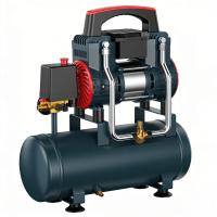 China Electric Silent Oil-Free Piston Type Air Compressor with 160x340cm Tank 1100W Power 90L/min Airflow 0.8MPa Pressure for sale
