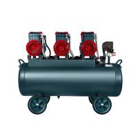 China Oil Free Piston Air Pressure Machine 1100W*3 280*700 Tank Silent High Airflow 90L/min for Factory Use for sale