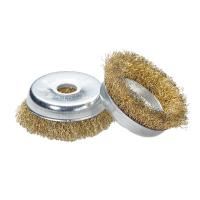 China 5 Inch Disk Flat Wire Wheel & Cup Brush Set Stainless Steel 125x16mm Arbor for Grinder Accessories for sale
