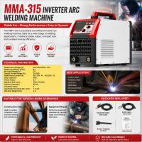 China MMA-315 Dual Voltage  Inverter Arc Welder 110V/220V Stick Welding Machine Generator Compatible 4.0mm Electrode Welder for sale