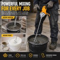 China Electric Mixer Drill Heavy Duty Cement Mortar Paint Mixer Handheld Construction Mixing Machine for Putty Adhesive Coating for sale
