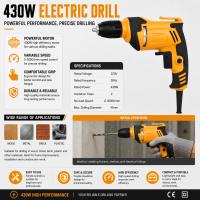 China 10mm Corded Hammer Impact Drill Variable Speed Electric Drill with Auxiliary Handle for Construction DIY for sale