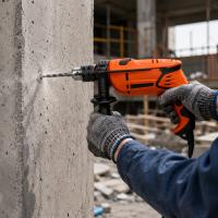 China 600W Corded Impact Drill Power Tool with Variable Speed for Concrete Brick Wood Metal and Plastic for sale