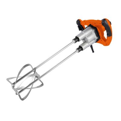 China 1600W Twin Paddle Electric Mixer Heavy Duty Plaster Mortar Cement Adhesive Mixing Machine WII-MX105 100-120mm Chuck for sale