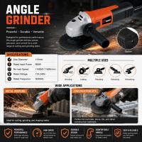 China 900W 115mm Electric Angle Grinder High Speed Power Tool for Metal Cutting Grinding Polishing and Deburring for sale