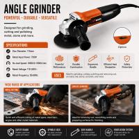 China 720W Brushless Professional Compact Angle Grinder 115mm Electric Grinding Tool for Metal Cutting Polishing Deburring and DIY Use for sale