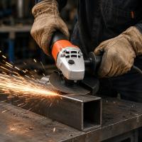 China 1300W Brushless 150mm 6 Inch Professional Electric Angle Grinder for Metal Cutting Concrete Grinding Tile Cutting for sale