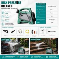 China Compact 110-240V 50/60Hz High Pressure Cleaner 110bar 1.8kW 7L/min Portable Electric Power Washer with Full Accessories for sale