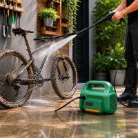China 110-240V Cordless Pressure Washer 70bar 1.2kW 6L/min Portable Car Washer Rechargeable Electric Cleaner Home Outdoor Cleaning for sale