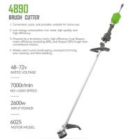 China Industrial Cordless Brush Cutter Lithium Grass Trimmer 2600W for Home Garden Lawn Mowing Yard Weeding Landscaping Bare Tool Only for sale