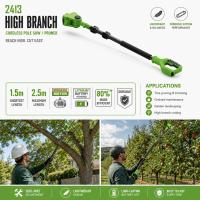 China Cordless Pole Saw Pruner Plastic Handle Telescoping High Branch Cutter for Orchard Maintenance Tree Trimming Garden Landscaping for sale