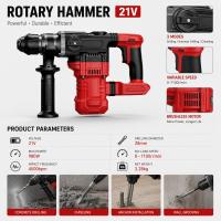 China Brushless Heavy-duty Rotary Hammer Drill Lithium-Ion Battery 28mm Professional 4500 BPM 0-1100 RPM for Drilling for sale