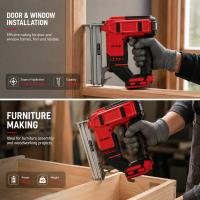 China 21v Cordless Brushless Steel Nail Gun Multi-Functional Battery-Powered Lithium-Ion Brad Straight Nails Home for sale