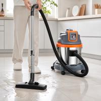 China 30L 1500W Powerful Suction Stainless Steel Tank Cleaner with 2000mmH20 53L/s Air Flow for Home Garage Workshop Cleaning for sale