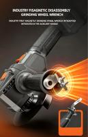 China Direct Drive Angle Grinder Outer Rotor Cordless Brushless Professional  Battery 20V 100mm 360 Adjustable Guard Cutting Grinding for sale