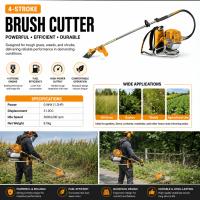China Electric Lawn Mower 4-Stroke Backpack Brush Cutter 31cc 1.2HP 900W 3000RPM Grass Trimmer for Garden Farm Weed Cutting for sale
