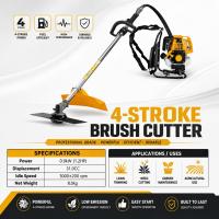 China Lawn Mower 4-Stroke Side-Mount Brush Cutter, 31cc 1.2HP Gas Grass Trimmer for Garden Farm Lawn Weed Cutting for sale