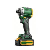 China 21V Cordless Impact Driver 200N.m Max Torque 2.0Ah Battery Brushless Electric Screwdriver for Car Repair & Construction for sale