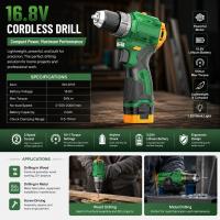 China Electric Drill 16.8V Cordless Brushless Power Drill makita Cordless Drills for Home Uses or Professional Uses for sale
