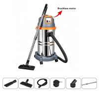 China Brushless 50L 220-240V 5M Vacuum Cleaner 1500W Powerful Suction 53L/s Air Flow Stainless Steel Tank Home Garage Workshop for sale