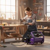 China 21V Lithium Brushless Portable Air Compressor 7.5Bar 9L Tank 25L/min Compact Model WII-KYJ-9LA for sale
