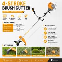 China DIY 31cc 4-Stroke Brush Cutter Lawn Grass Trimmer Weed Cutter Garden Clearing Machine Easy Start System for sale