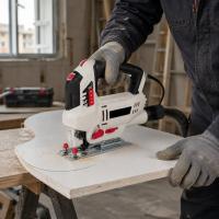 China WII-JS6502A Handheld Jigsaw Electric Cutting Saw with Wave Blade 750W Portable Power Tool for Curved & Straight Cuts 65mm Depth for sale