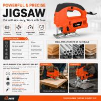 China WII-JS8501 Electric Corded Jig Saw Machine 650/750/850W Variable Speed Laser Function Professional Grade 85mm Cutting Depth Wave for sale