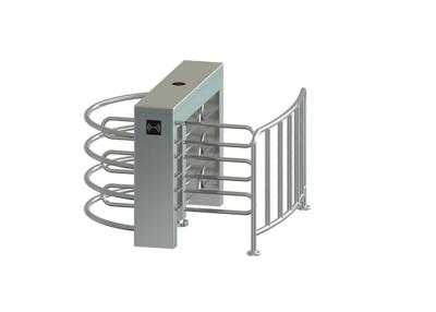 China 304 Stainless Steel Half Height Turnstile Gate with IP55 Rating and 30 Persons/Min Capacity for sale