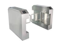 China Stainless Steel Swing Barrier Gate with Bi-directional Opening for High Traffic Areas up to 25 Person Per Minute for sale
