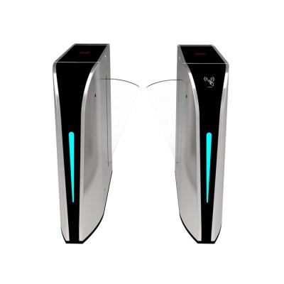 China BLDC Brushless Motor Flap Barrier Gate Turnstile Acrylic Barrier Baffle Barcode Scanner for sale