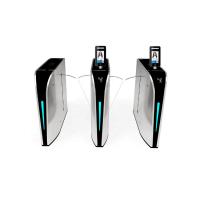 China Retractable Flap Gate Barrier RFID Card Reader / QR Code Scanner LED Light Indicator for sale