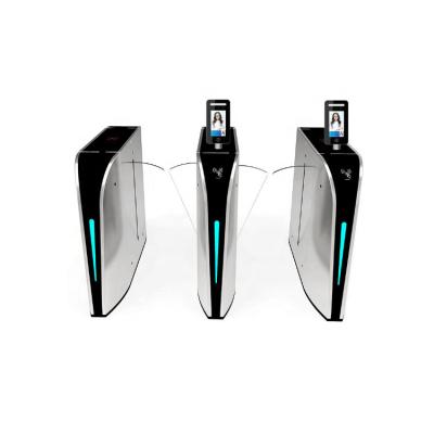China Retractable Flap Gate Barrier RFID Card Reader / QR Code Scanner LED Light Indicator for sale