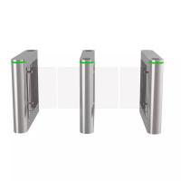 China BLDC Motor Swing Barrier Gate High Security Glass Arm Face Scan Recognition for sale