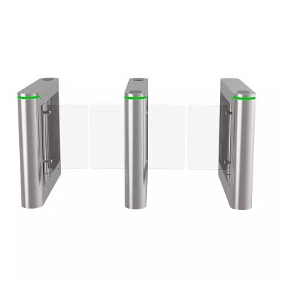 China BLDC Motor Swing Barrier Gate High Security Glass Arm Face Scan Recognition for sale