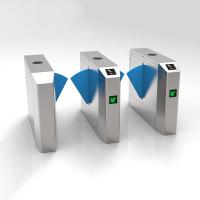 China Metro Station Flap Turnstile Gate Entry Control With QR Code Reader for sale