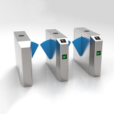 China Metro Station Flap Turnstile Gate Entry Control With QR Code Reader for sale
