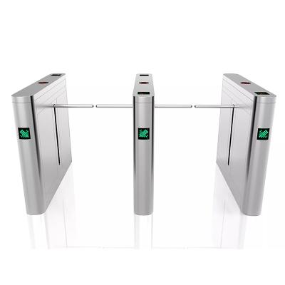 China Infrared Sensor 304 Stainless Steel Motor Drive Drop Arm Turnstile for Security Protection and People Flow Management for sale