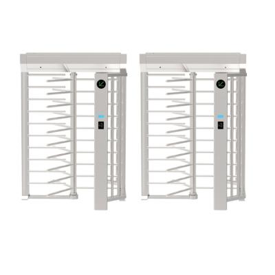 China 90 / 120 Degree Rotation Full Height Turnstile Gate Semi Automatic 650mm Passage Width for sale