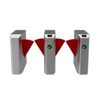 China BLDC Motorized Speed Gate Turnstile Retractable Flap Barrier Gate for sale