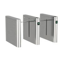 China 304 Stainless Steel Drop Arm Turnstile with BLDC Motor and Bi-directional Access Control for sale