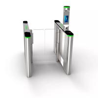 China BLDC Motor Swing Gate Turnstile Face Recognition Fast Lane SS304 Speed Gate Turnstile for sale